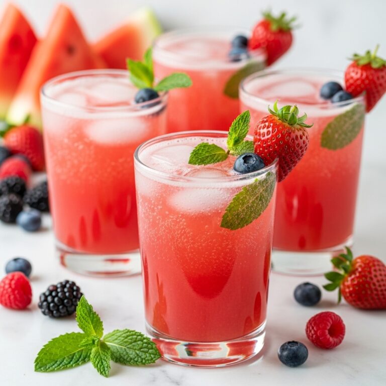 Watermelon Berry Fizz