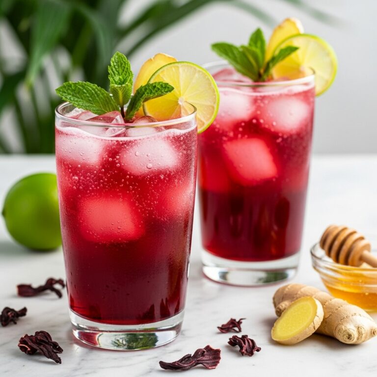 Hibiscus Ginger Fizz